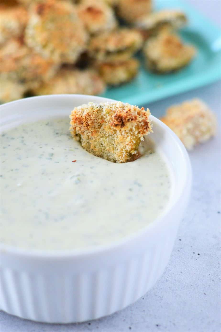 Oven Baked Fried Pickles - The Vanilla Tulip