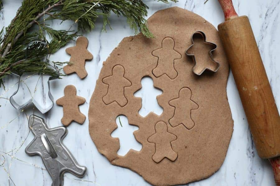 Homemade Gingerbread Playdough - The Vanilla Tulip