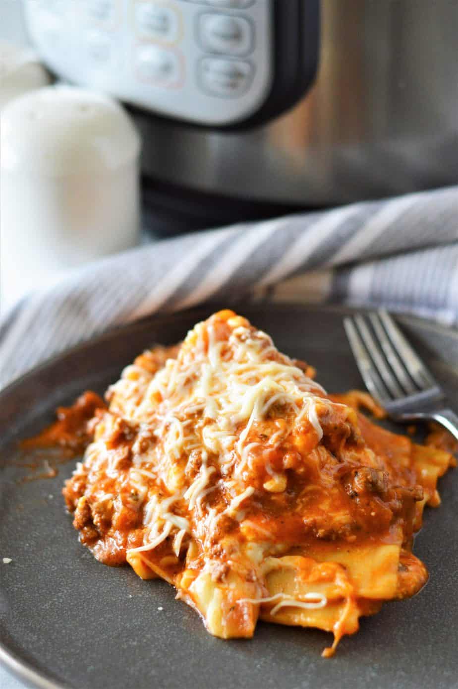 Easy Instant Pot Lasagna - The Vanilla Tulip