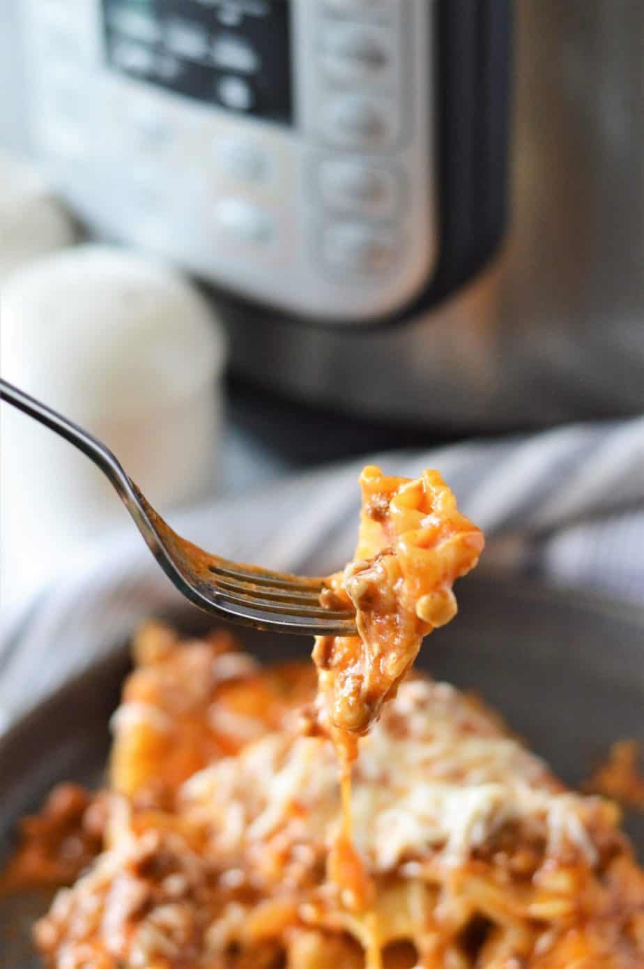 Easy Instant Pot Lasagna - The Vanilla Tulip