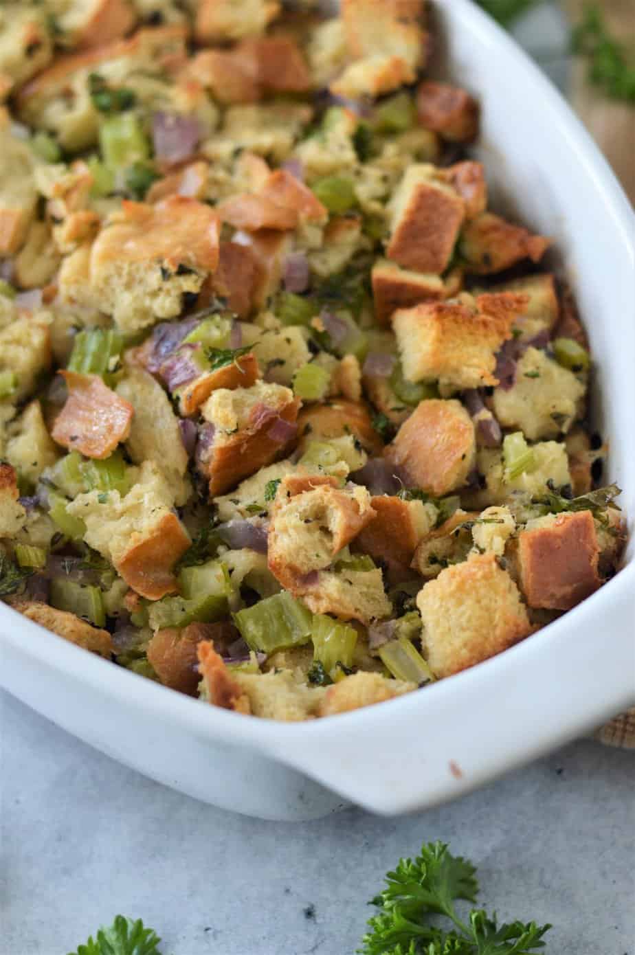 Sage Stuffing Recipe for Turkey - The Vanilla Tulip