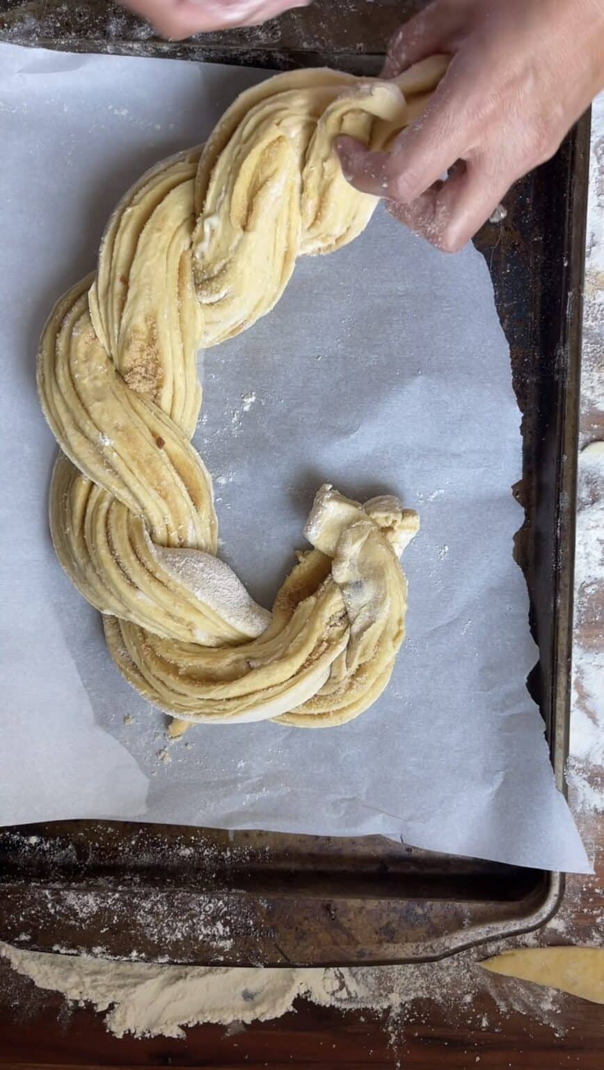 Twisted Cinnamon Sugar Bread - The Vanilla Tulip