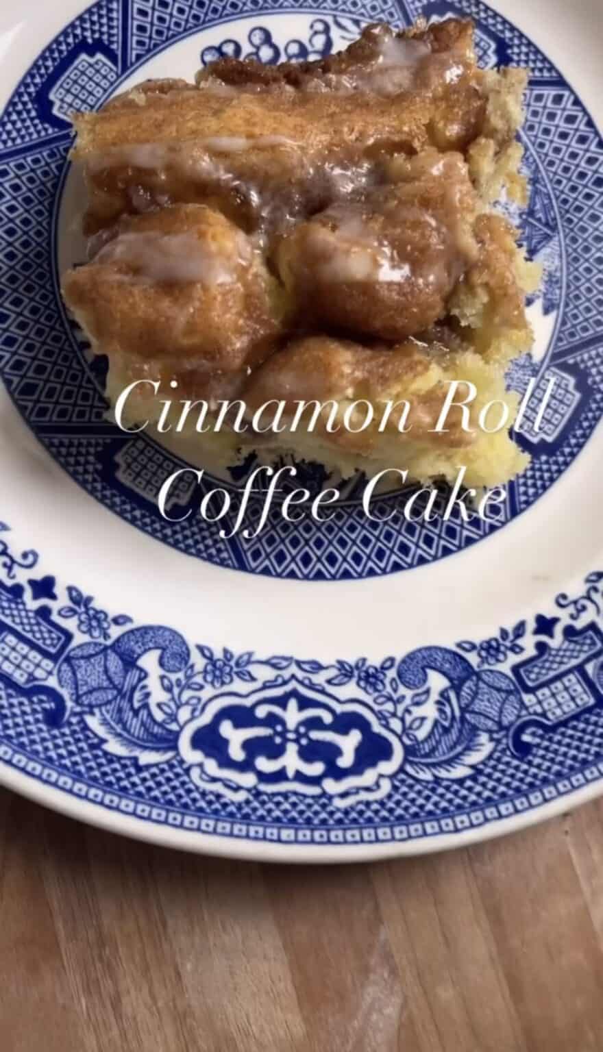 Cinnamon Roll Coffee Cake - The Vanilla Tulip